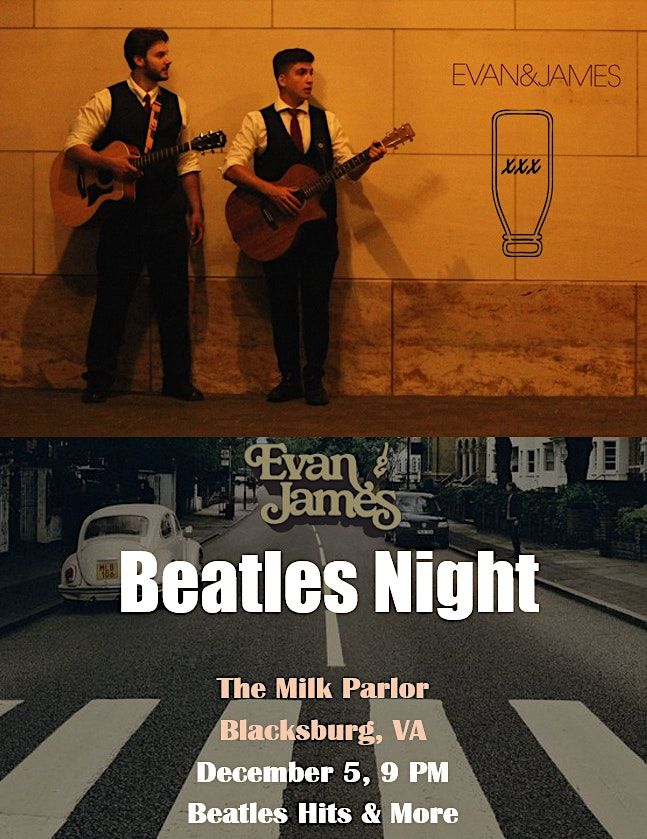 Beatles Night at The Milk Parlor, The Milk Parlor, Blacksburg, 5 December 2023 | AllEvents