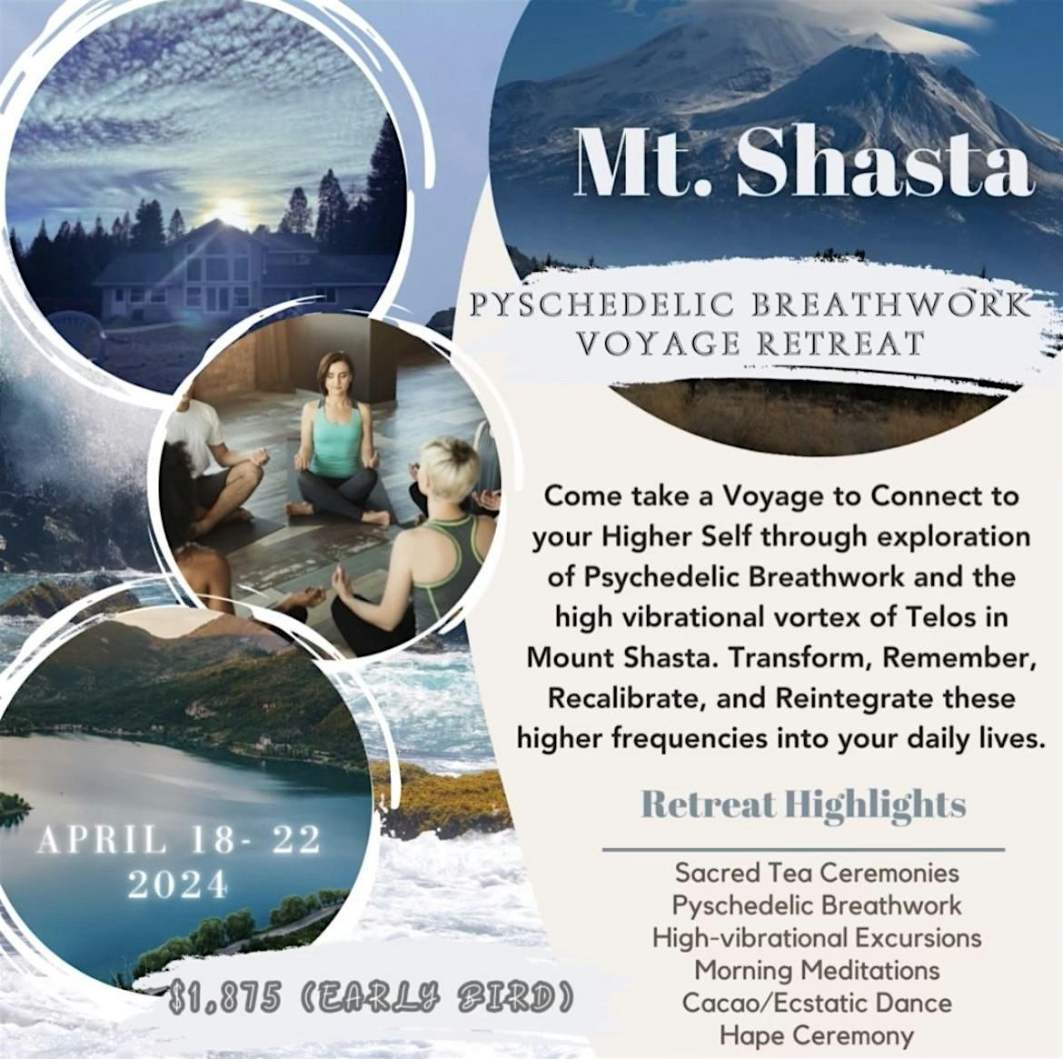 5-Day Breathwork Retreat, Mount Shasta, 18 April to 22 April | AllEvents
