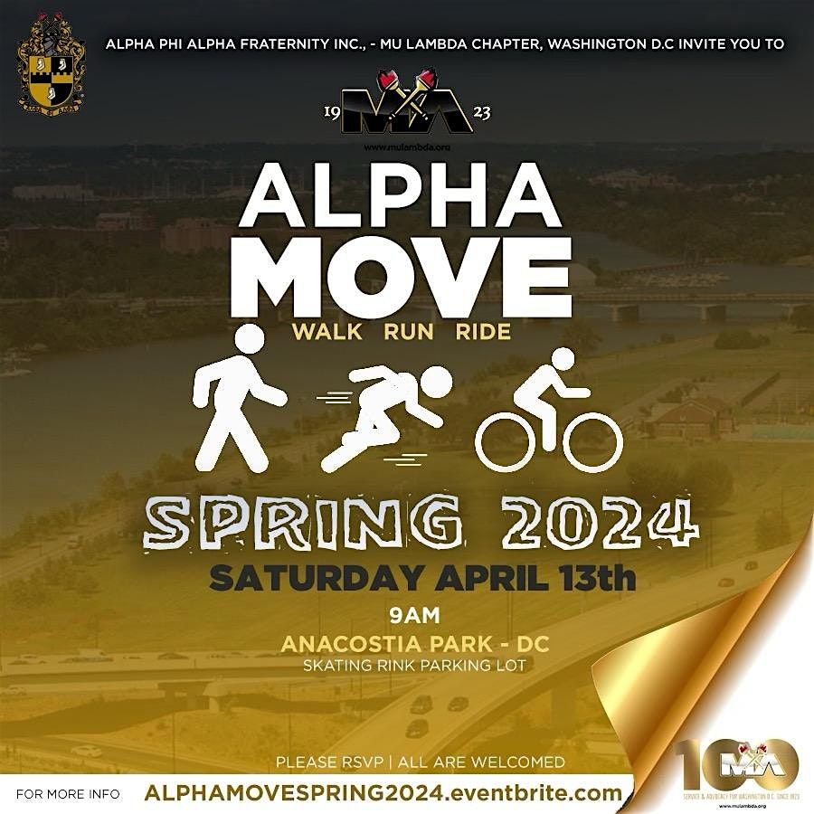The Mu Lambda Chapter - ALPHA MOVE - SPRING 2024, Anacostia Park Roller ...