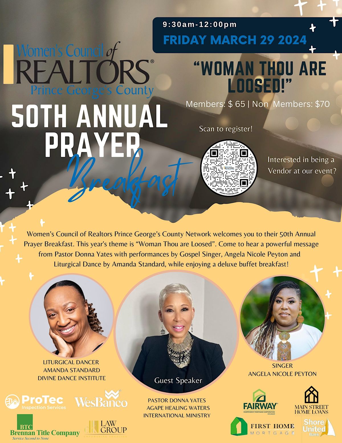WCR Prince Georges County Networks 50th Annual Prayer Breakfast, Martin ...