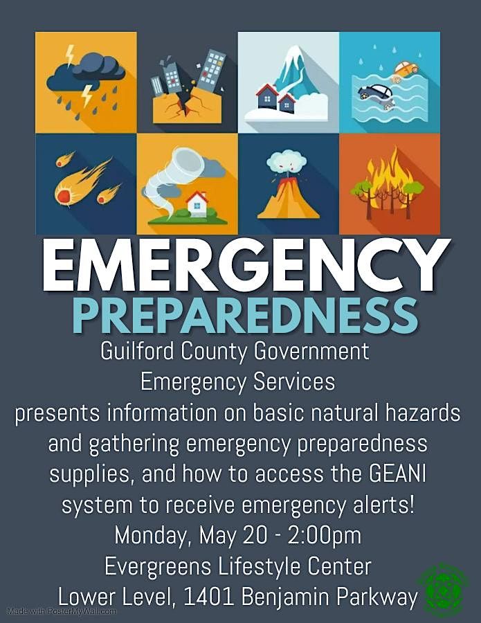 Emergency Preparedness and Using GEANI, 1401 Benjamin Pkwy, Greensboro ...