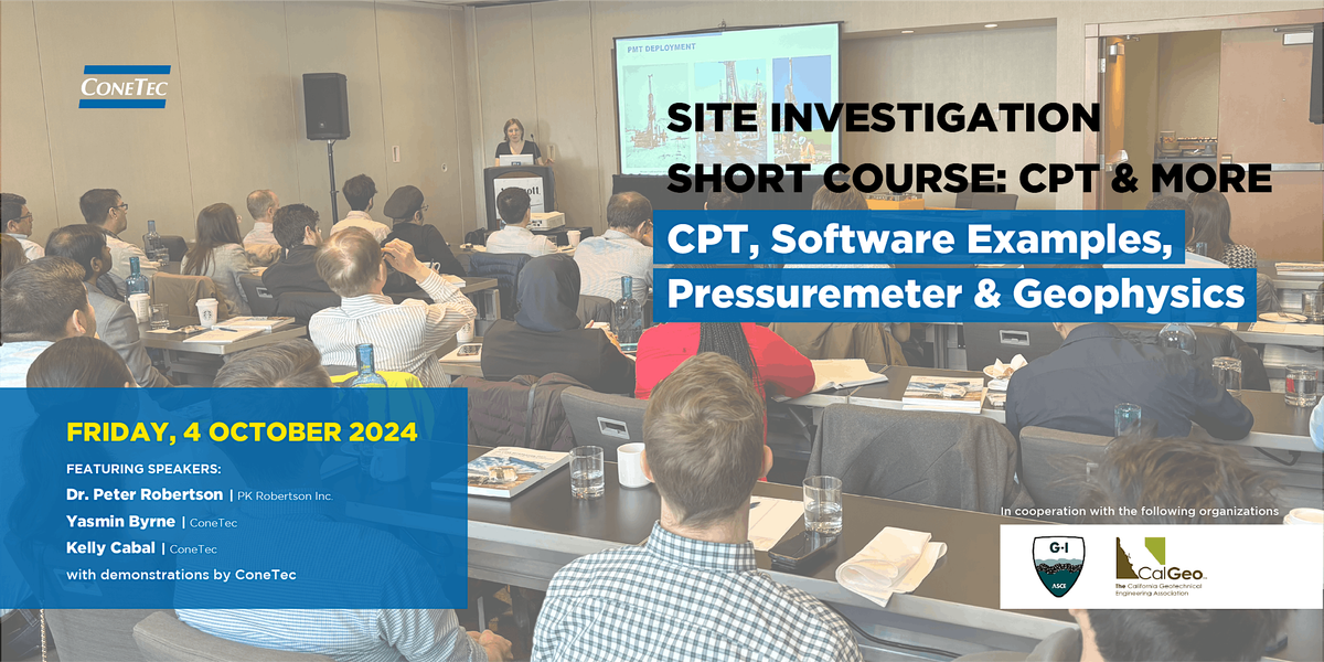 Short Course: CPT, Software Examples, Pressuremeter & Geophysics ...