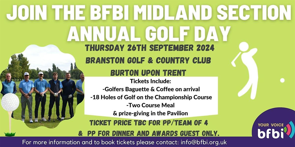 Midland Section Annual Golf Day, Branston Golf & Country Club, Burton ...