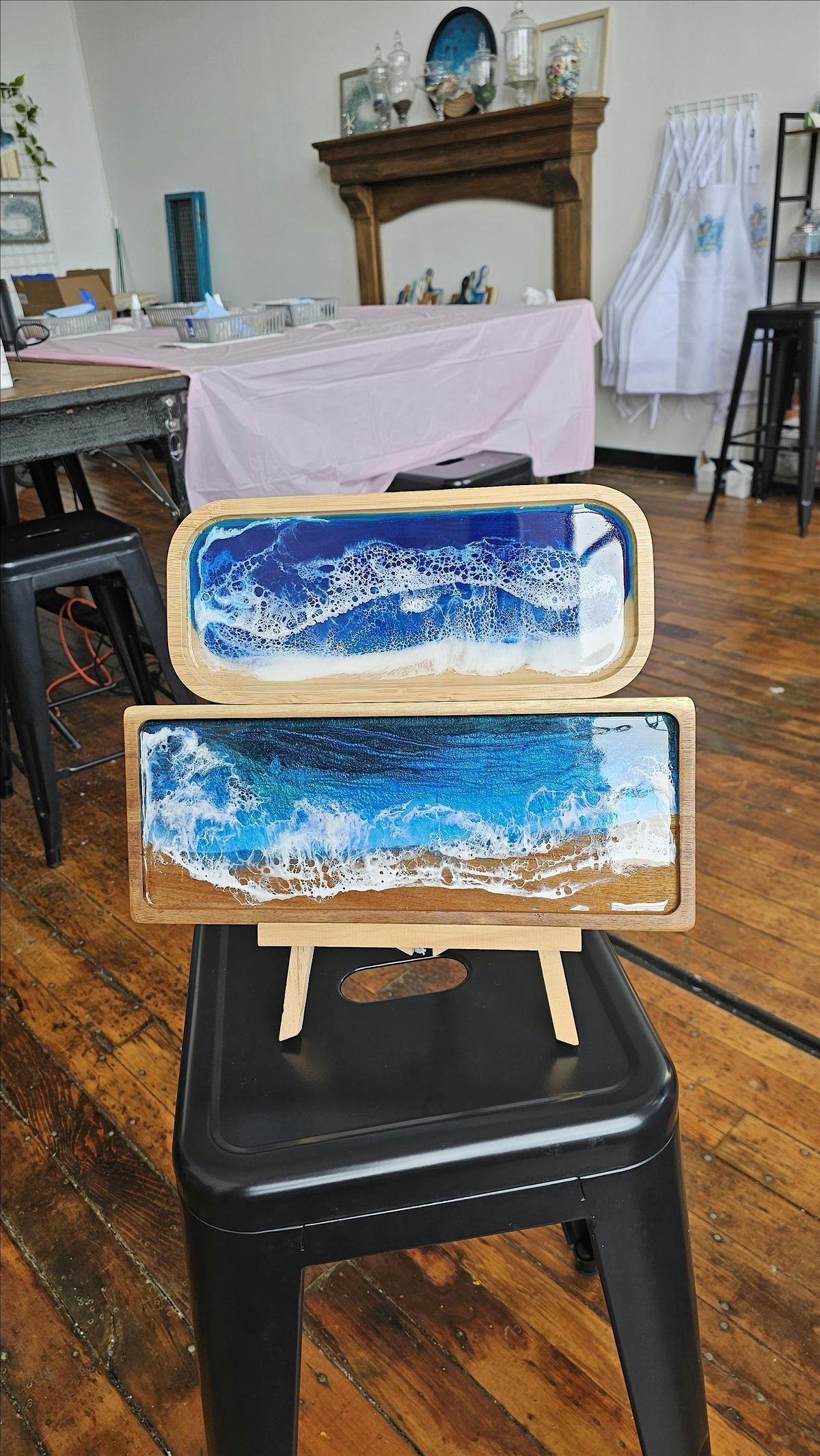 Epoxy Wave Rolling Tray / Trinket Tray, The Killburn Mills, New Bedford ...