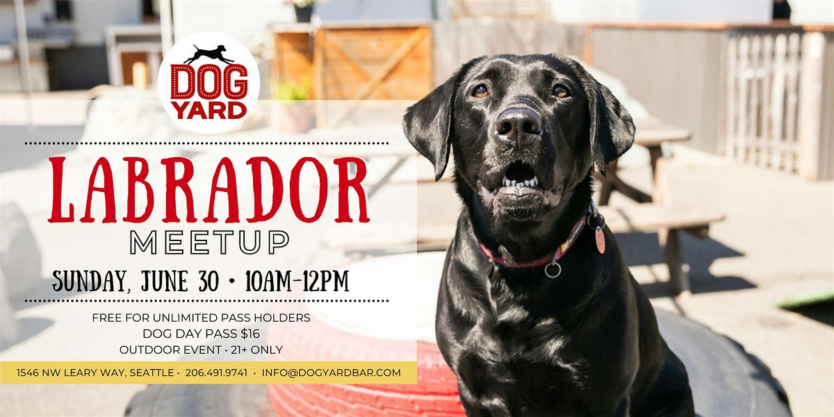 Labrador Meetup at the Dog Yard Bar - Sunday, June 30, Dog Yard Bar ...