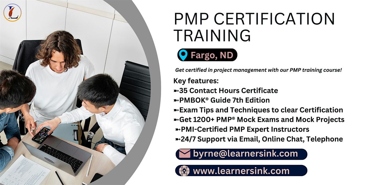 Confirmed 4 Day PMP exam prep workshop in Fargo, ND, 3523 45th St S ...