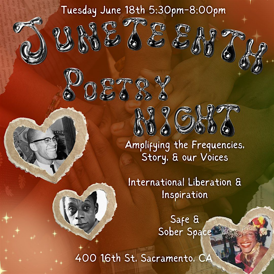 Juneteenth Poetry Night, Washington Neighborhood Center, Sacramento, 18 ...
