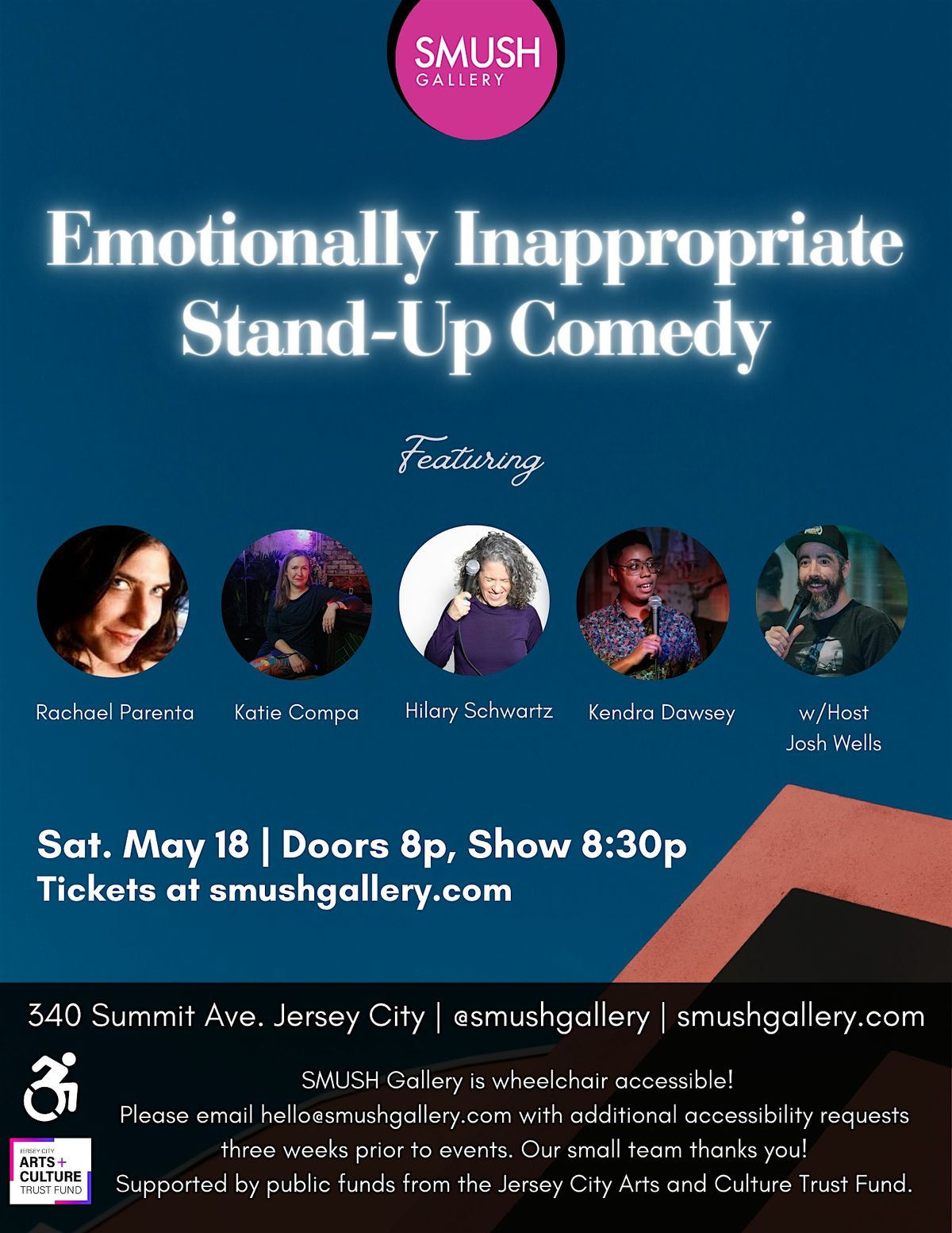 Emotionally Inappropriate Stand Up Comedy, Smush Gallery, Summit Avenue ...