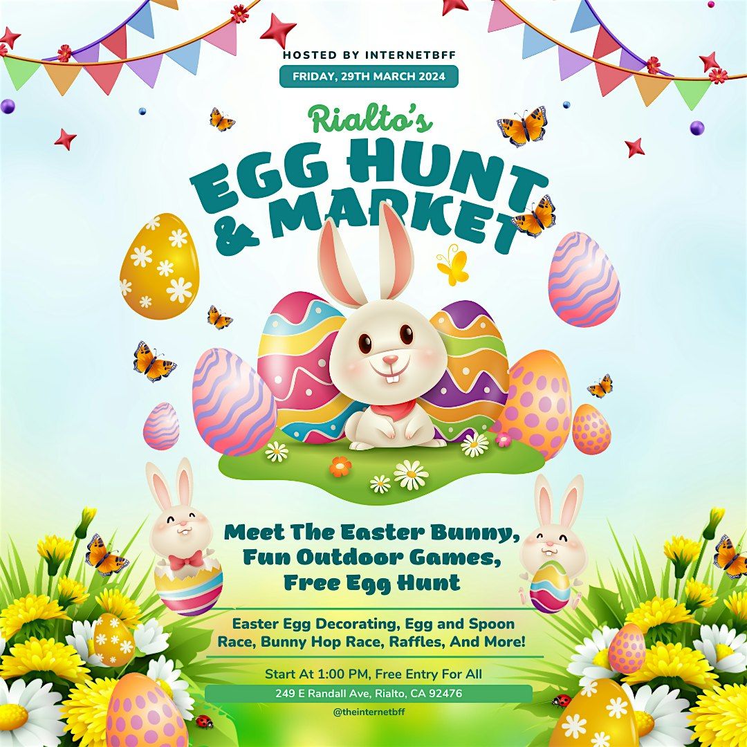 Rialtos Egg Hunt & Market, 249 E Randall Ave, Rialto, 29 March 2024 ...
