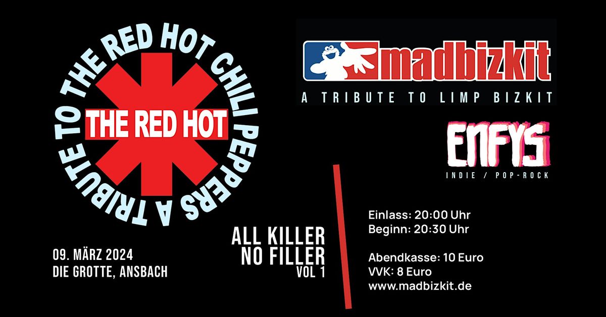 The Red Hot, Mad Bizkit & The Enfys - All Killer, No Filler (Vol. 1 ...