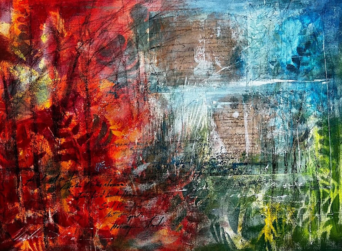 Painting workshop with Madhumati Manda - Mixed media & Collage on ...