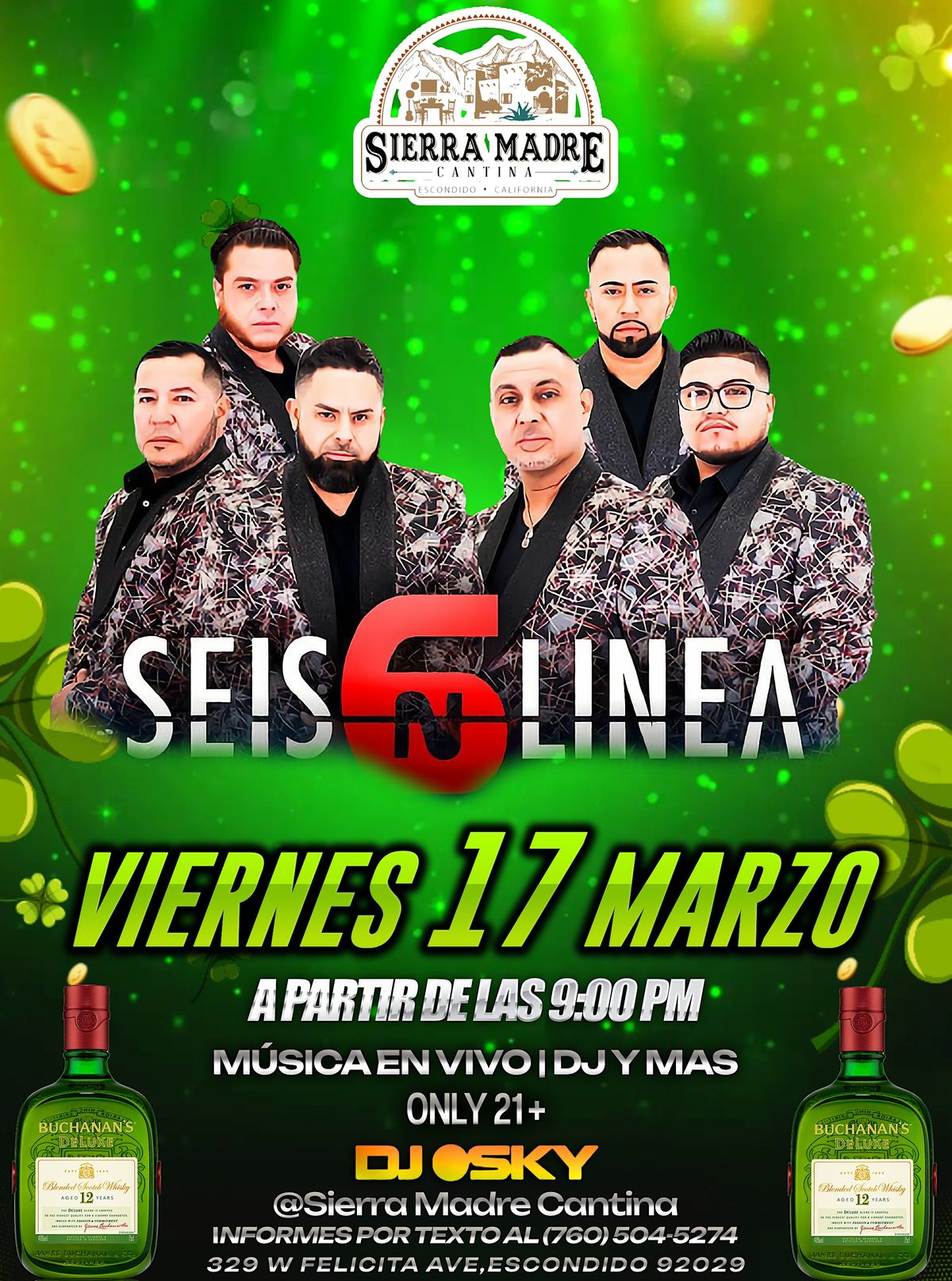 Banda Seis en Linea, 329 W Felicita Ave, Escondido, 17 March to 18 ...