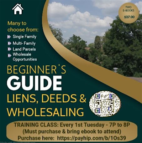 Create New Income Stream with Tax Liens, Deeds and Wholesaling, March ...