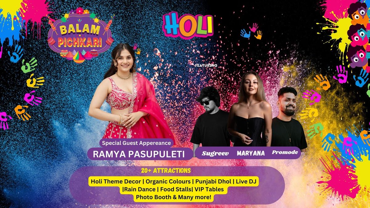 Balam Pichkari - Holi w/ Ramya Pasupuleti + Maryana + Promode + Sugreev ...