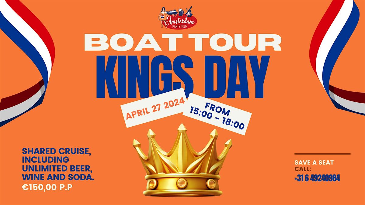 Kings Day Party Boat, Amsterdam Centraal railway station, 27 April 2024 ...