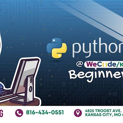 WeCodeKC presents Intermediate Python Class (ages 10+), 4825 Troost Ave, Kansas City, 13 July ...