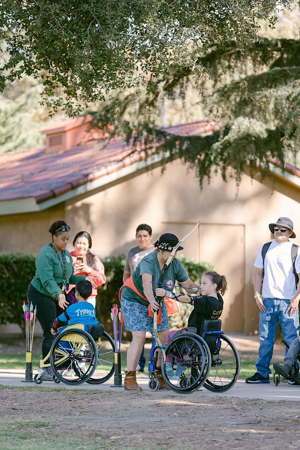 Youth Adaptive Archery Clinic, Cheviot Hills Recreation Center, Los Angeles, 24 February 2024 ...