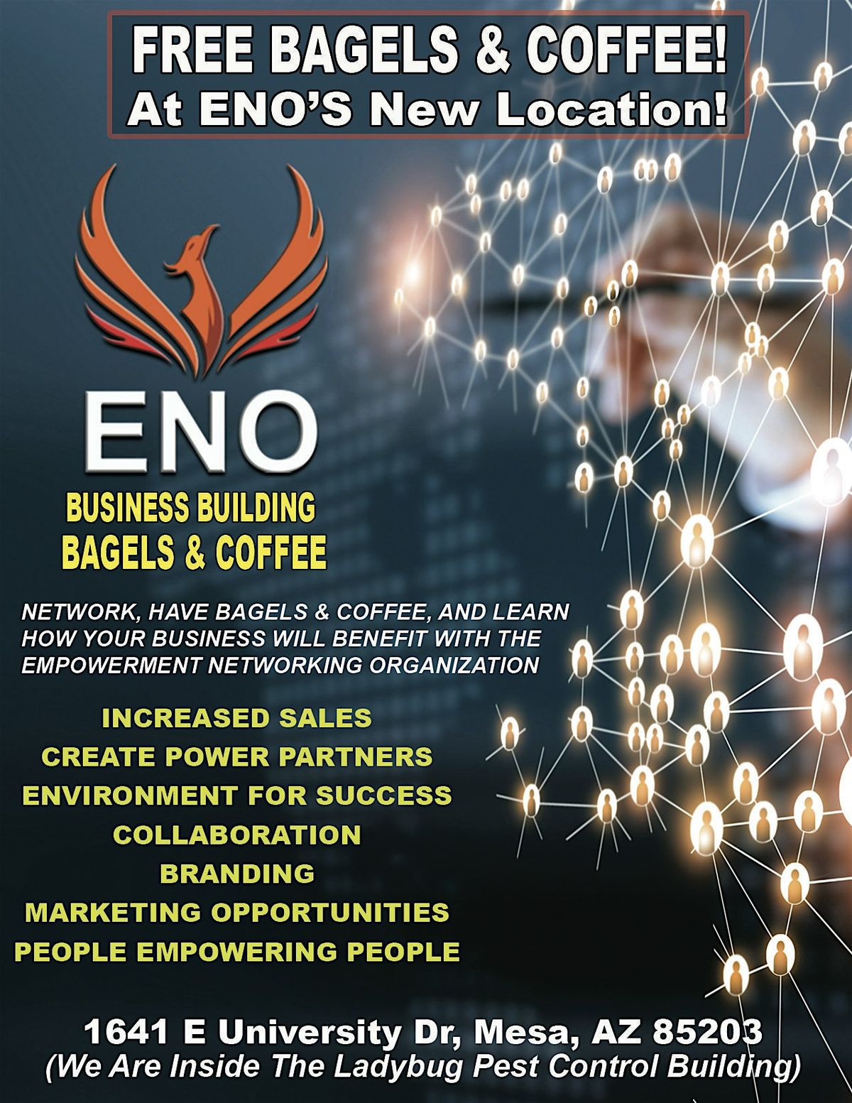 FREE Bagels & Coffee - ENO Business Building Breakfast Event, Lady Bug ...