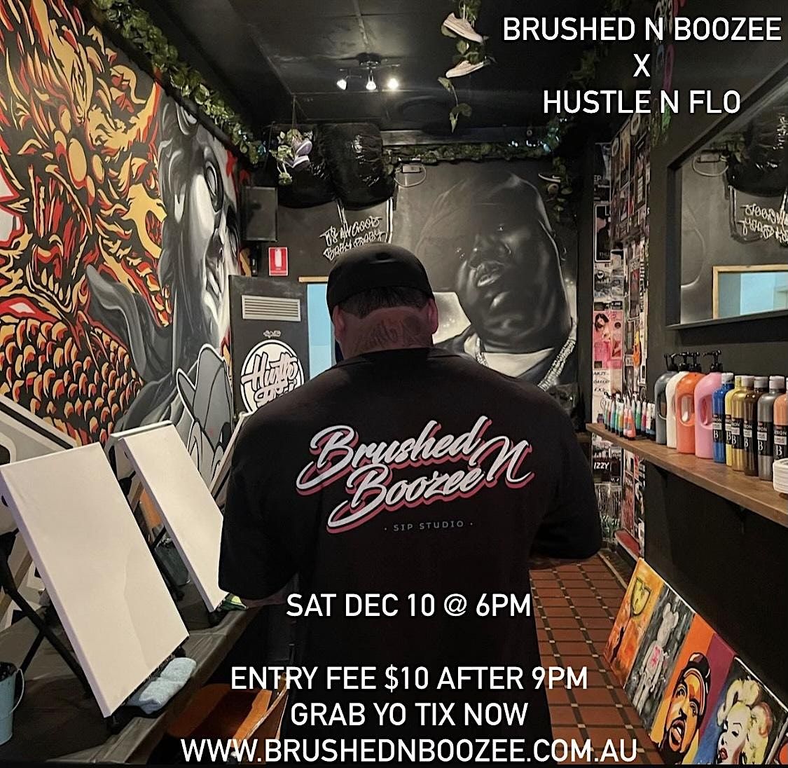 Brushed N Boozee - Paint N Sip (7pm-9pm Session), Hustle & Flow Bar ...