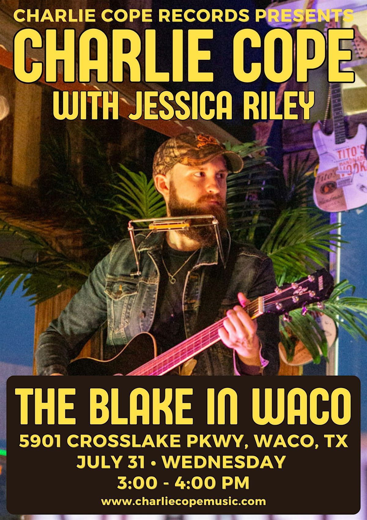 Charlie Cope Live With Jessica Riley on Mandolin @ The Blake at Waco ...