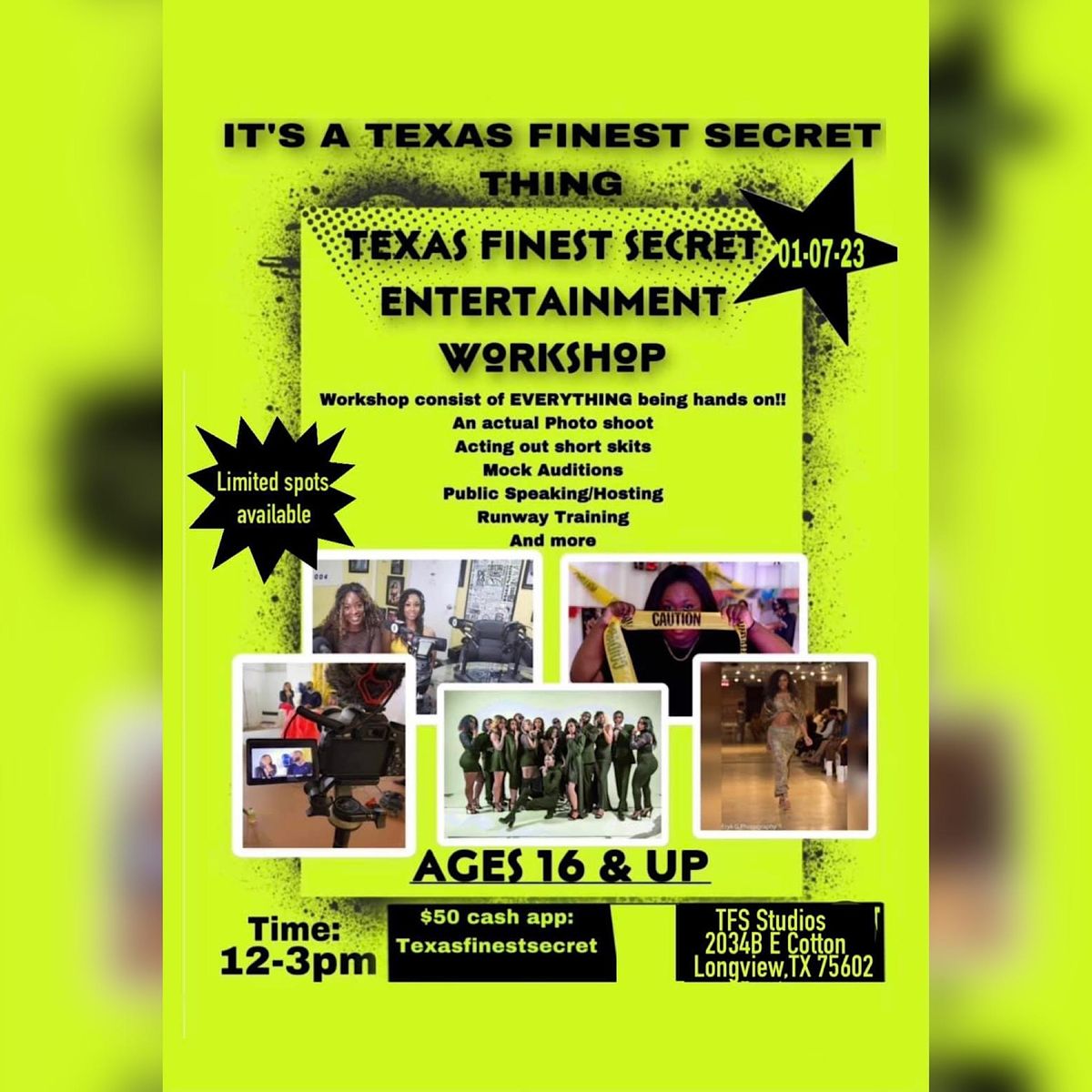 Texas Finest Secret Entertainment Workshop, TFS Studios, Longview, 7 ...
