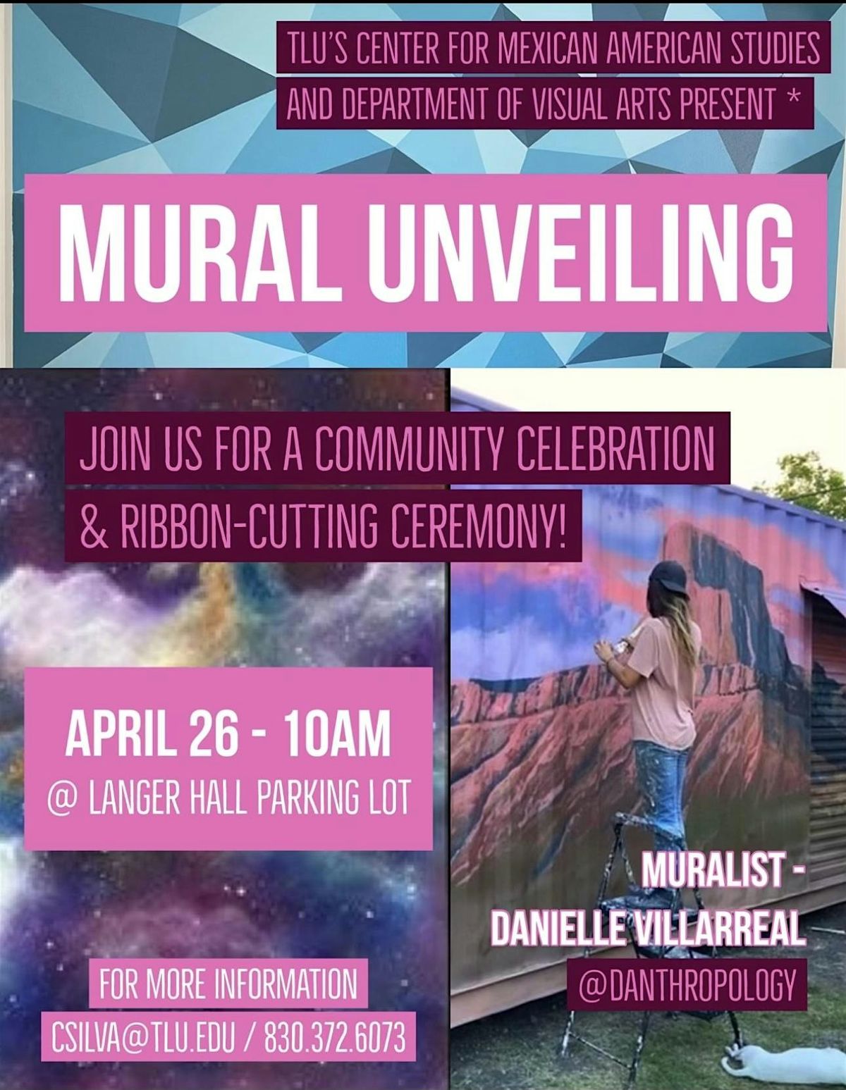 Mural Unveiling, Langner Hall Texas Lutheran University, Seguin, 26 ...