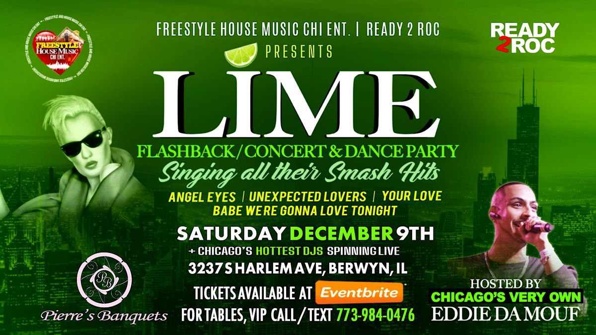 LIME (Flashback Concert & Dance Party), Pierre's Banquet, Berwyn, 9 ...