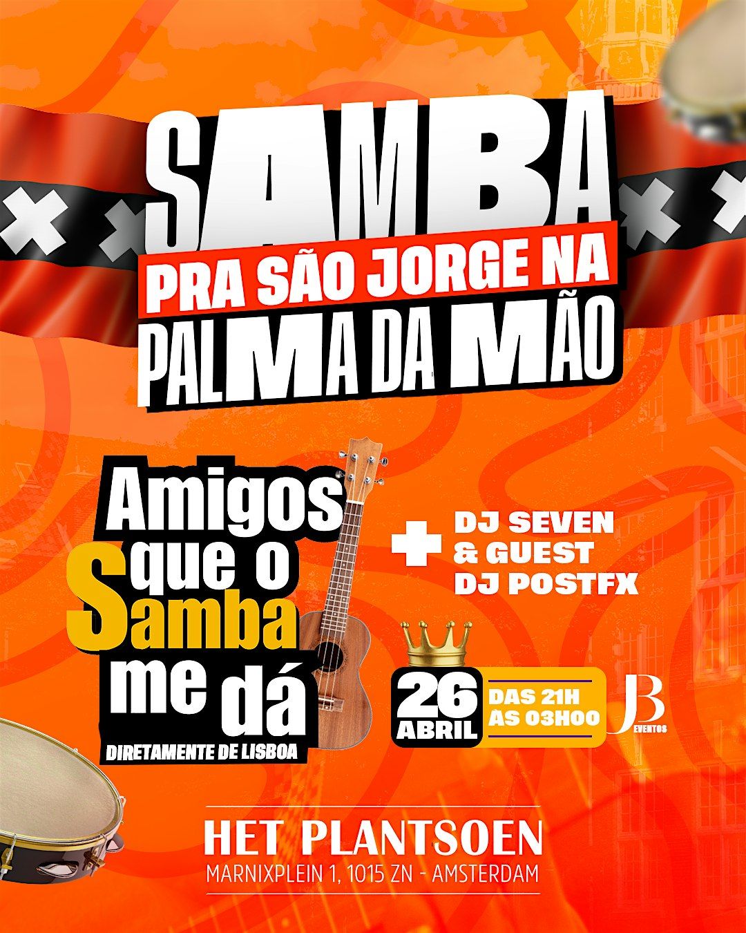 Roda Amigos que o Samba me dá edição Samba para São Jorge Amsterdam ...