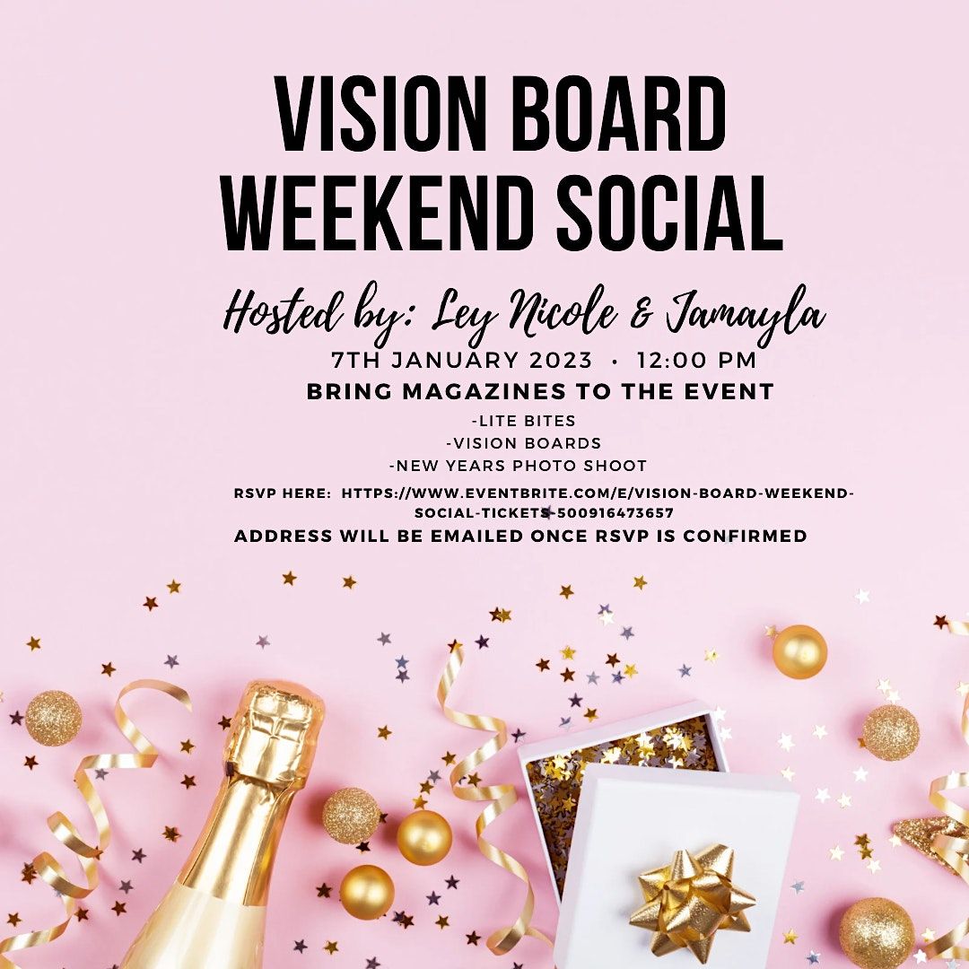 Vision Board Weekend Social, 7 January 2023 | AllEvents.in