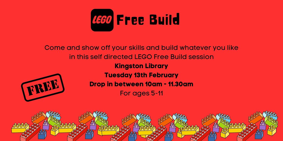 Lego Free Build, Kingston Library, Kingston upon Thames, 13 February ...