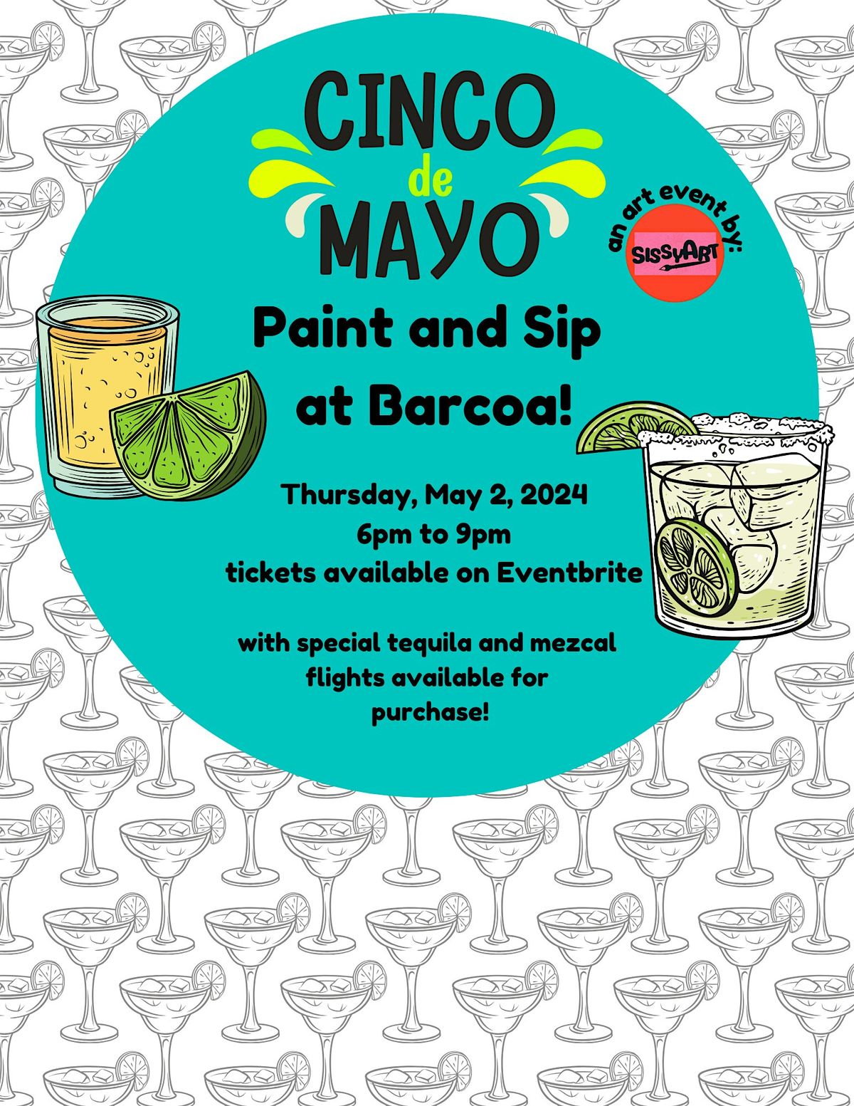 Cinco De Mayo Paint and Sip at Barcoa, BARCOA Agaveria, Phoenix, 2 May ...