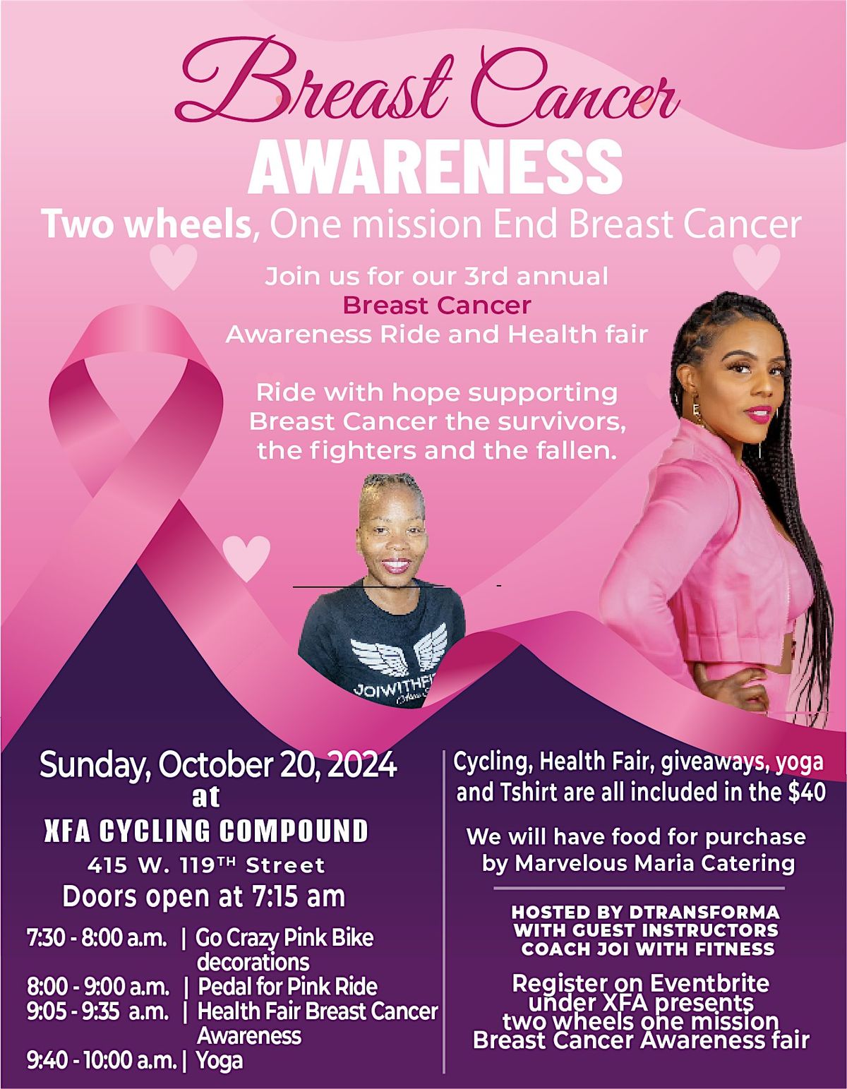 XFA Chicago 2 Wheels 1 Mission Breast Cancer Awareness Ride & Health ...