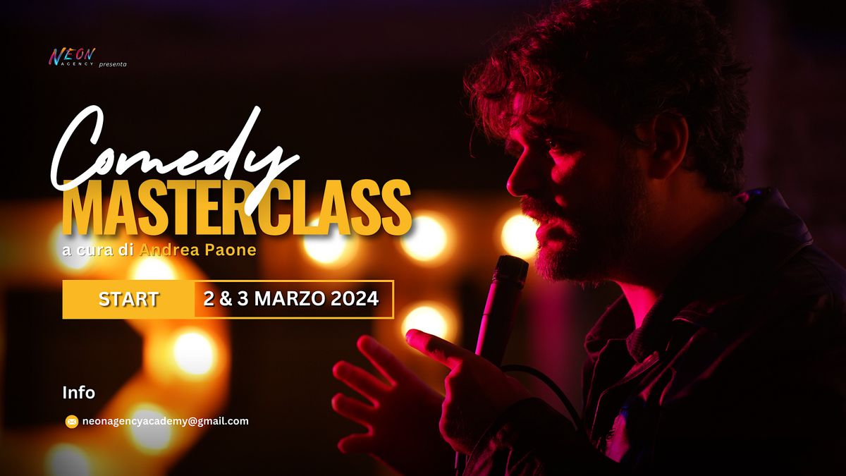 Masterclass di Stand Up Comedy con Andrea Paone, Studio 1 Roma, 2 March ...