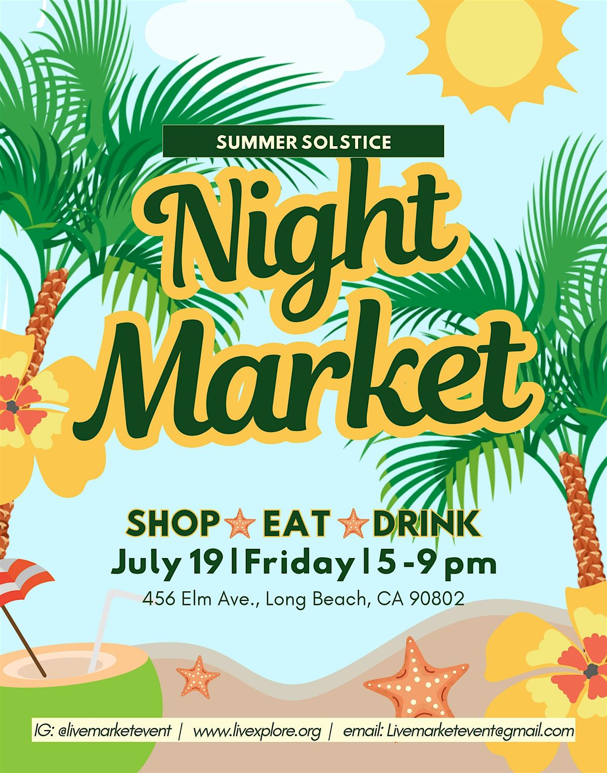 Summer Solstice Night Market, 456 Elm Ave, Long Beach, 19 July 2024 ...