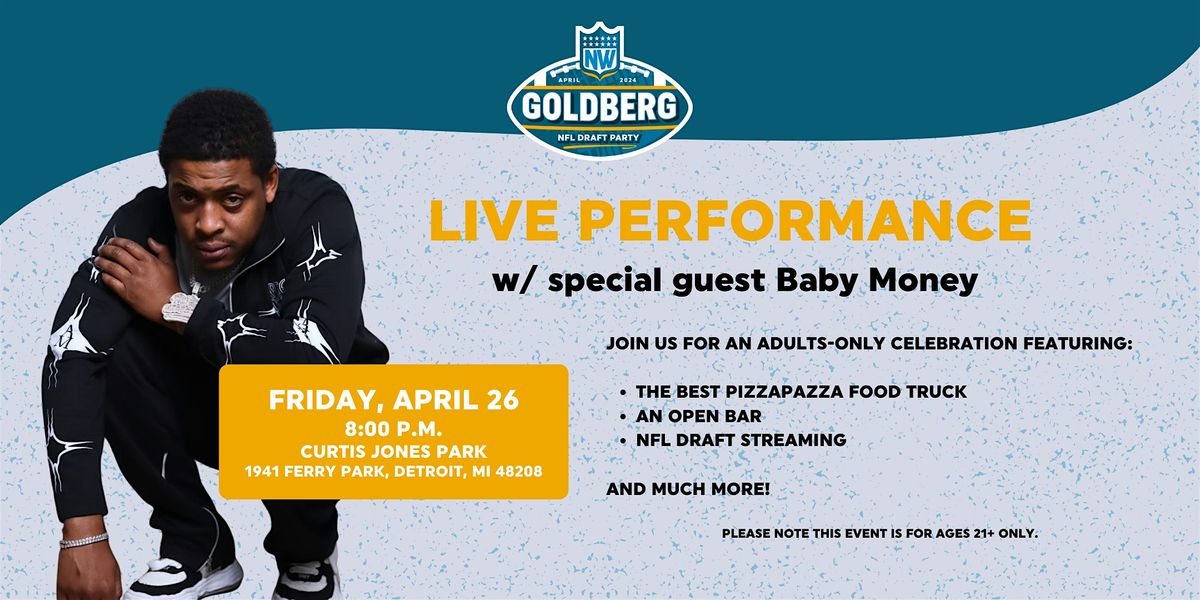 NW GOLDBERG NFL DRAFT PARTY - DAY 2, CURTIS JONES PARK, Detroit, 26 ...