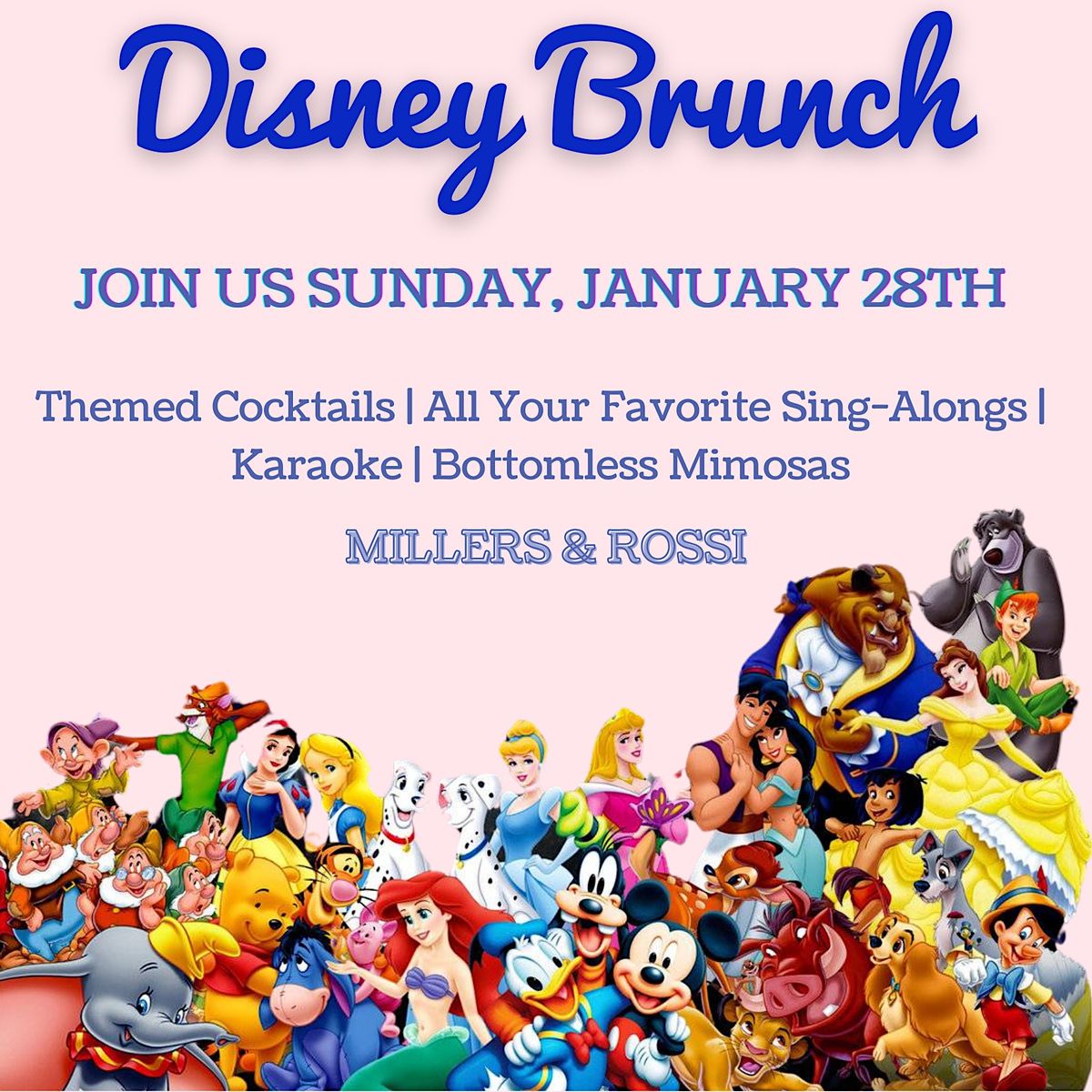 Disney Brunch, Millers & Rossi, Denver, 28 January 2024 | AllEvents