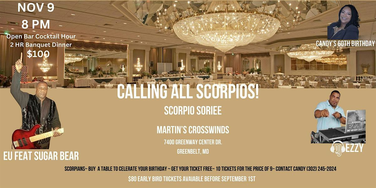 Scorpio Soiree, Martin's Crosswinds, Greenbelt, 9 November 2024 ...