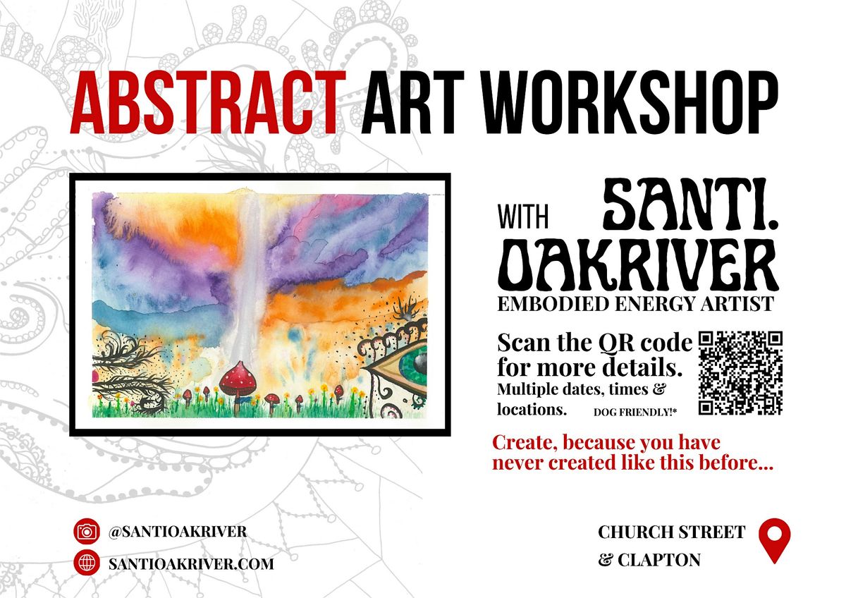 Abstract Art Workshop using Watercolours at Millfields Coffee in ...