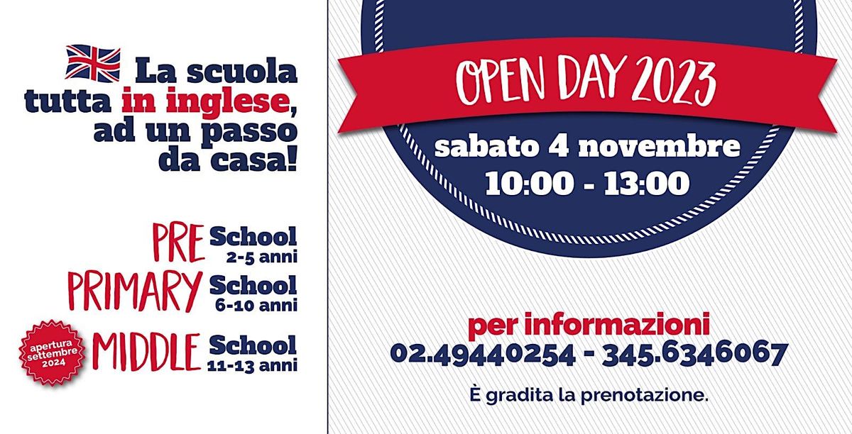 OPEND DAY - Preschool and Primary School, HMS International School, Via ...