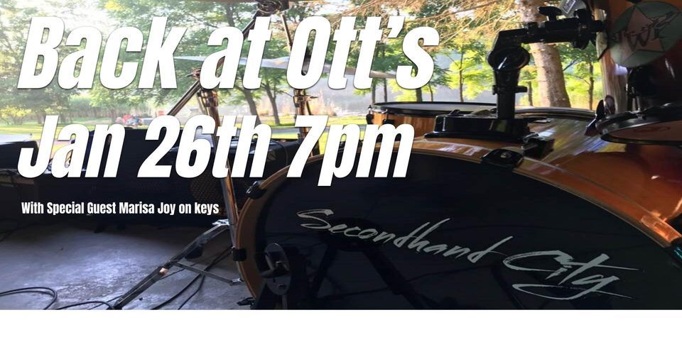 Secondhand City back at Otts wsg Marisa Joy, Ott's Medford, January 26 ...