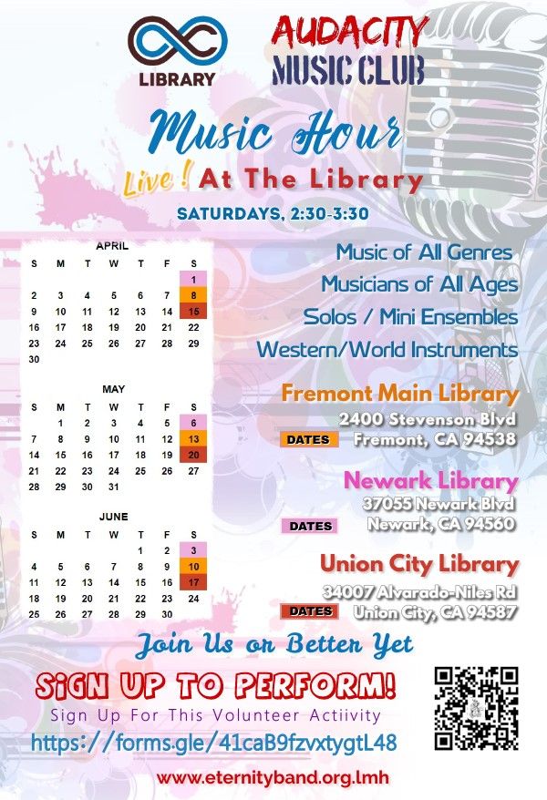 Library Music Hour Community Concerts, Union City Library, 15 July 2023 ...