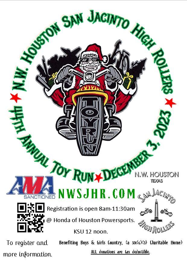 44th Annual Toy Run, Honda of Houston, Tomball, December 3 2023 ...