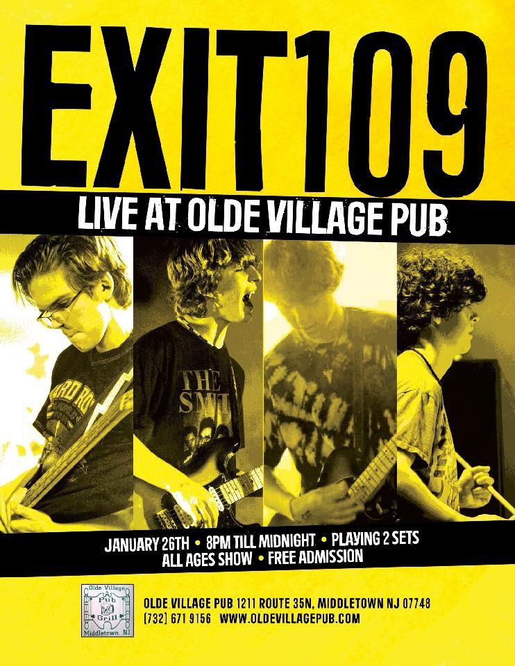 Exit 109 Live at Olde Village Pub, Old Village Pub, Middletown, January ...