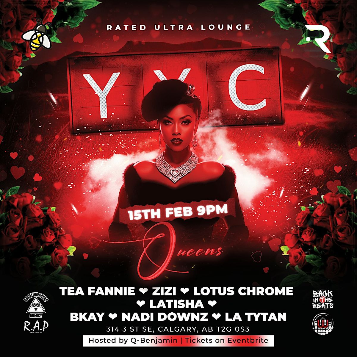 YYC QUEENS, Rated Ultra Lounge, Calgary, 15 February 2024 | AllEvents