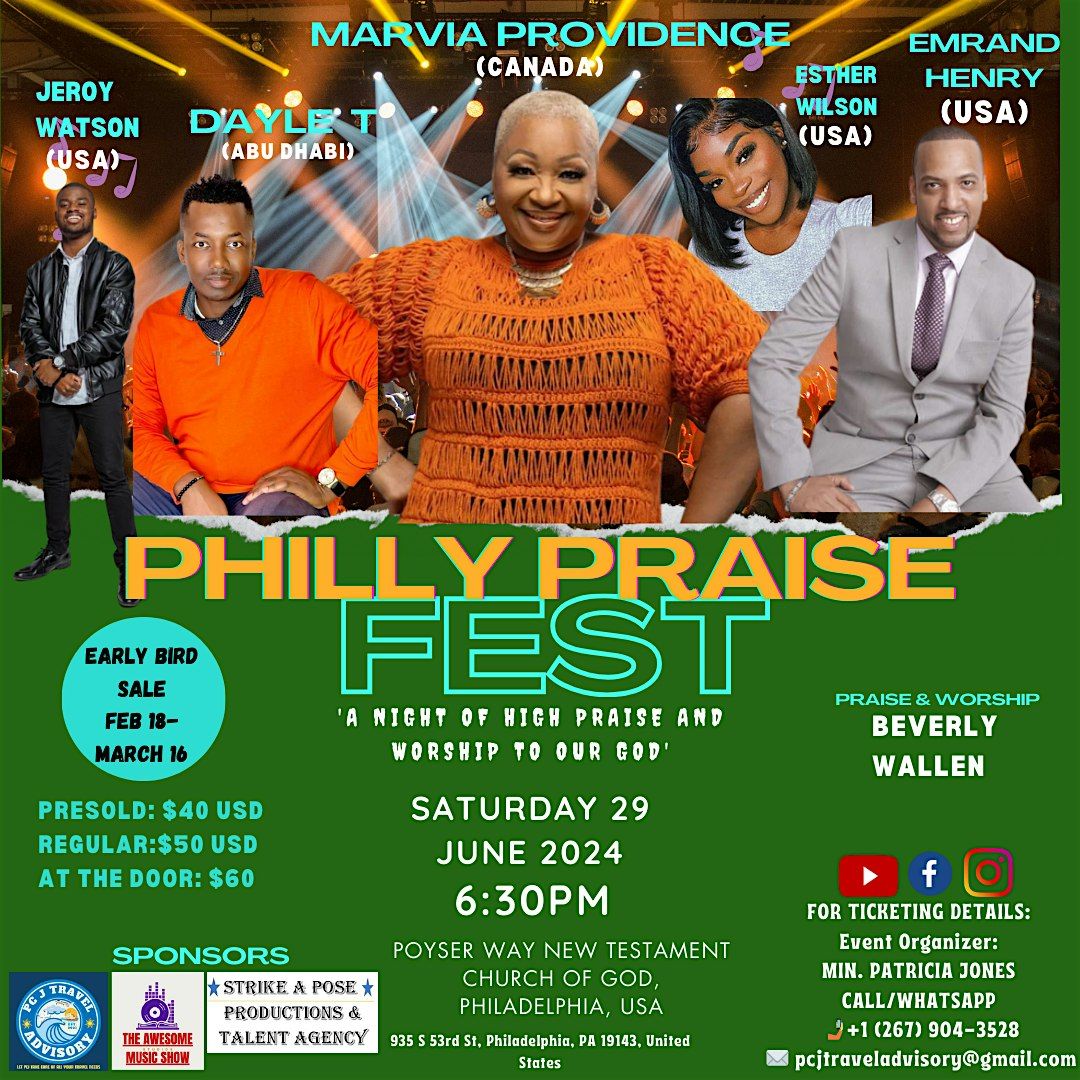 Copy of PHILLY PRAISE FEST, 935 S 53rd St, Philadelphia, 29 June 2024 ...