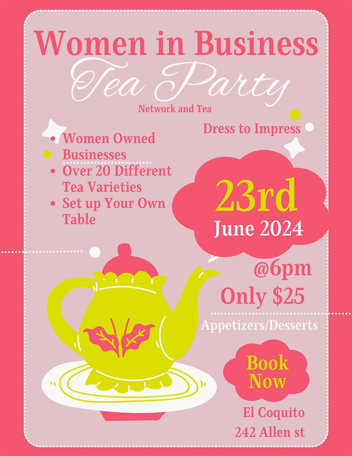 Women In Business Tea Party, El Coquito, Buffalo, 23 June 2024 | AllEvents
