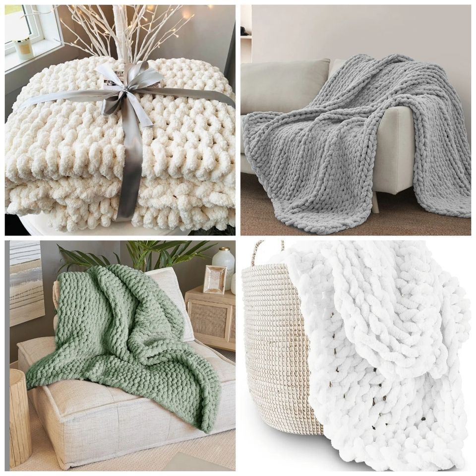 Hand Knit Chunky Blanket!!, Not Your Basic Batch & Co, Enumclaw ...