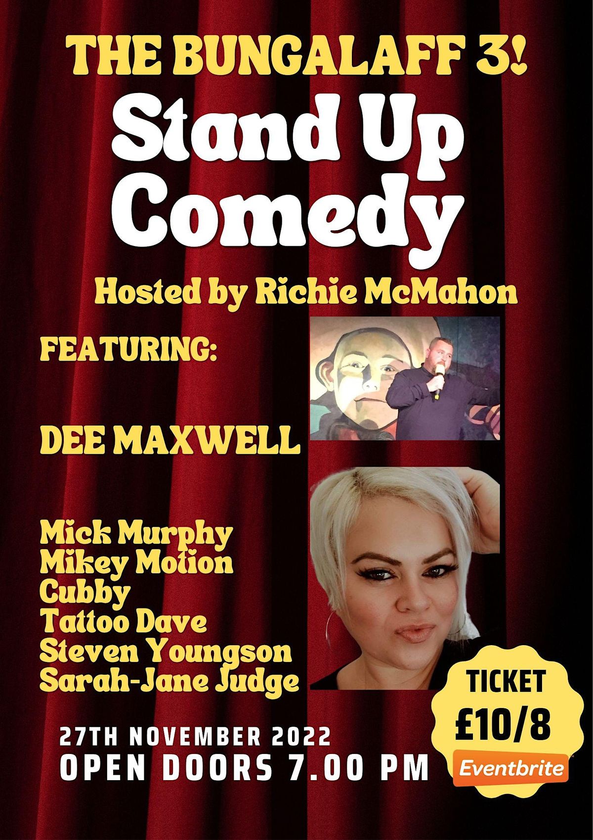 BUNGALAFF 3 Featuring DEE MAXWELL plus guests, The Bungalow, Paisley ...