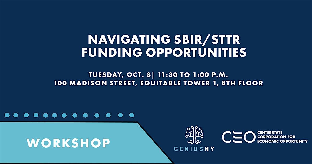 Navigating SBIR/STTR Funding Opportunities, Equitable, Syracuse, 8 ...