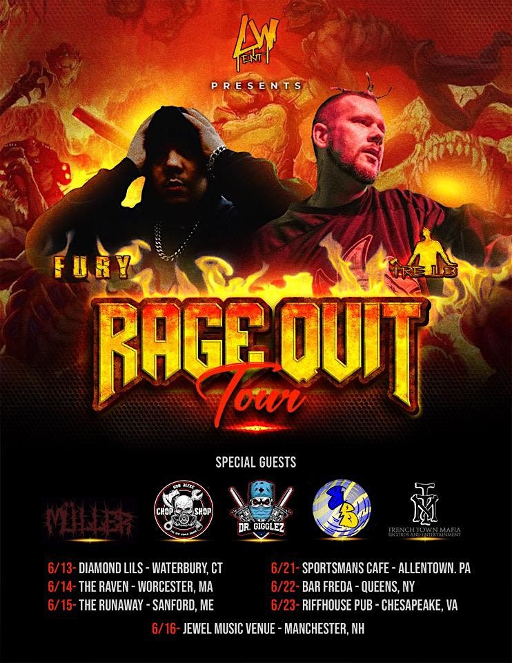 FURY / TRE LB- RAGE QUIT TOUR (QUEENS), Freda, Queens, 22 June 2024 ...